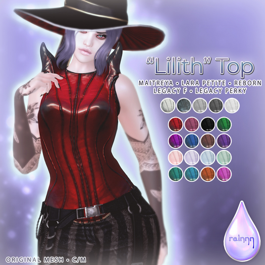 Second Life Marketplace - rainnn Lilith Top [REBORN]